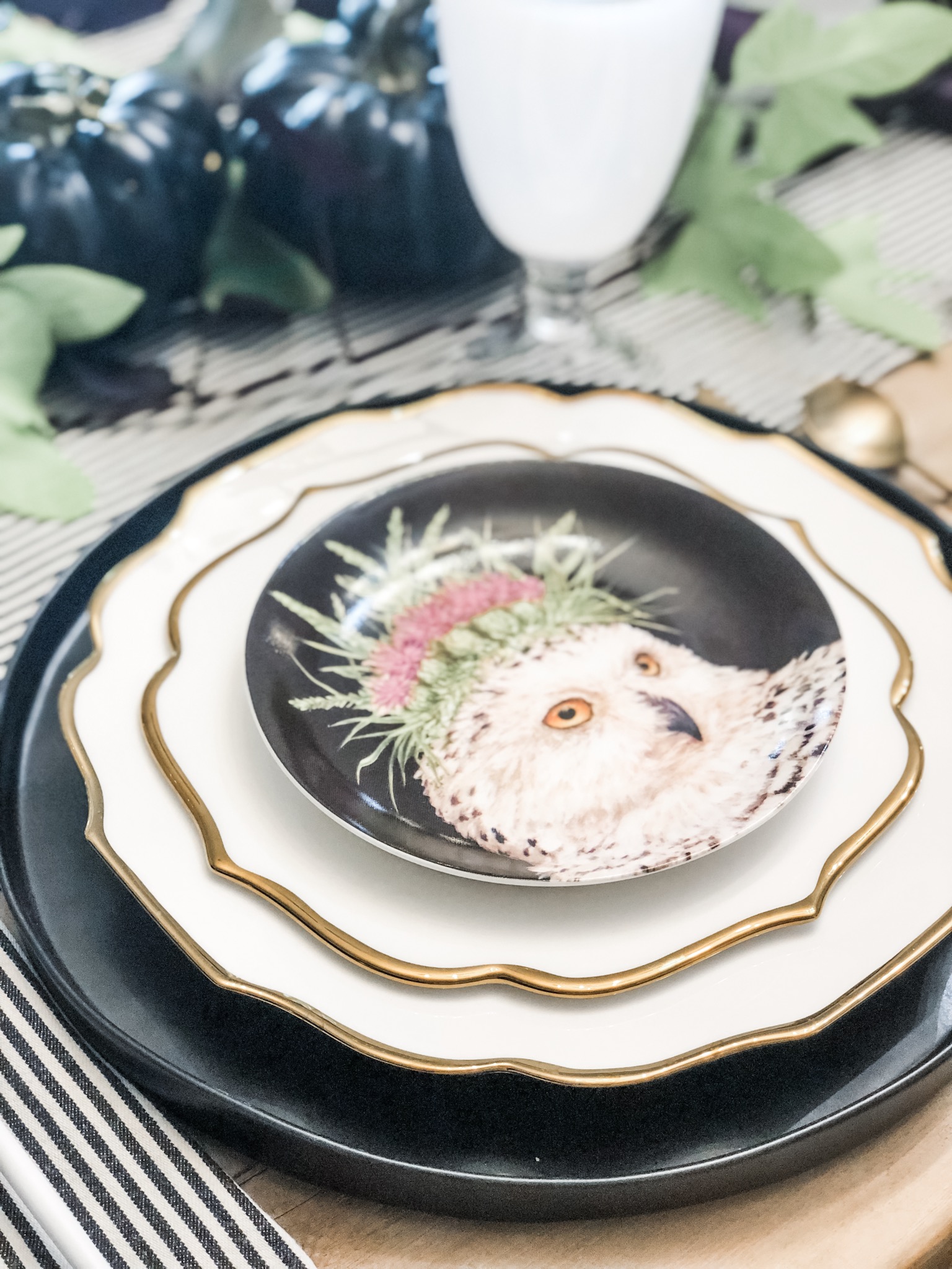 Elegant Farmhouse Table: Whimsical Animal Decor - to have + to host