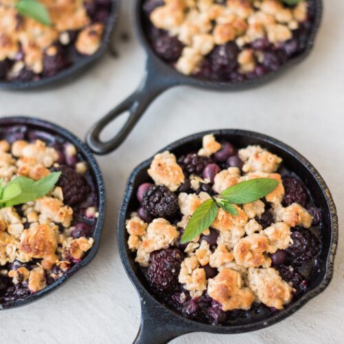 Best Summer Berry Recipes: Mini Blackberry Cobbler - to have + to host