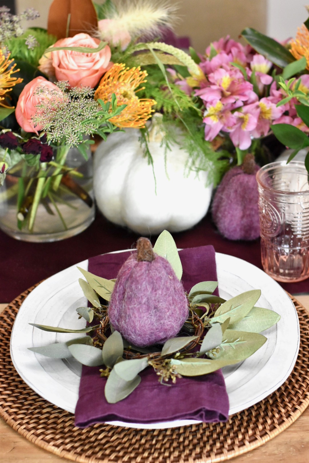Time to Plan Thanksgiving: A Purple Table Idea - to have + to host