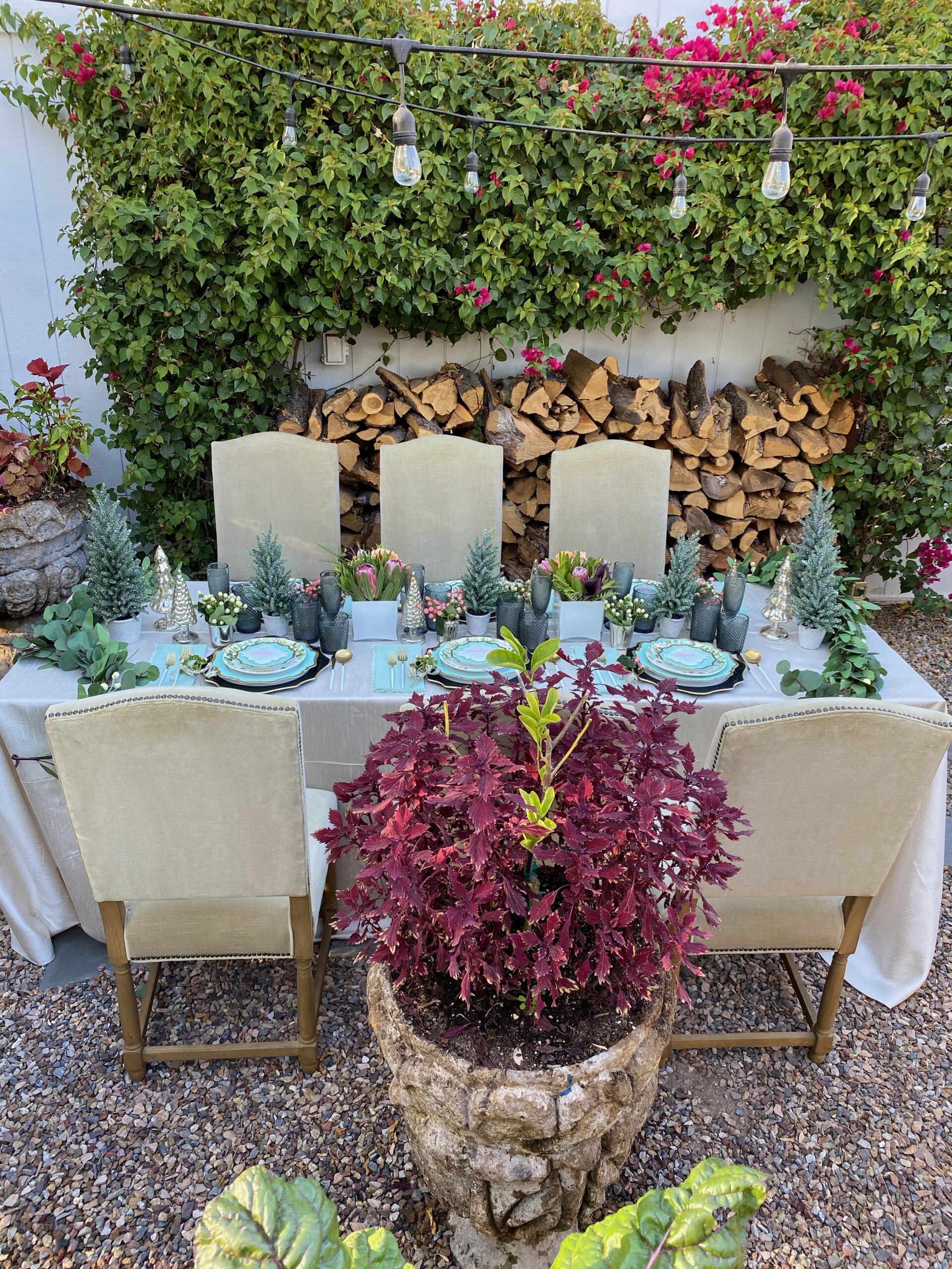 Christmas Table Setting: Dinner in the Garden - to have + to host